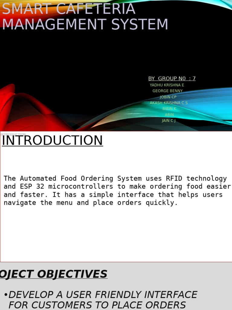 Smart Cafeteria Management System | PDF | Internet Of Things | Radio ...