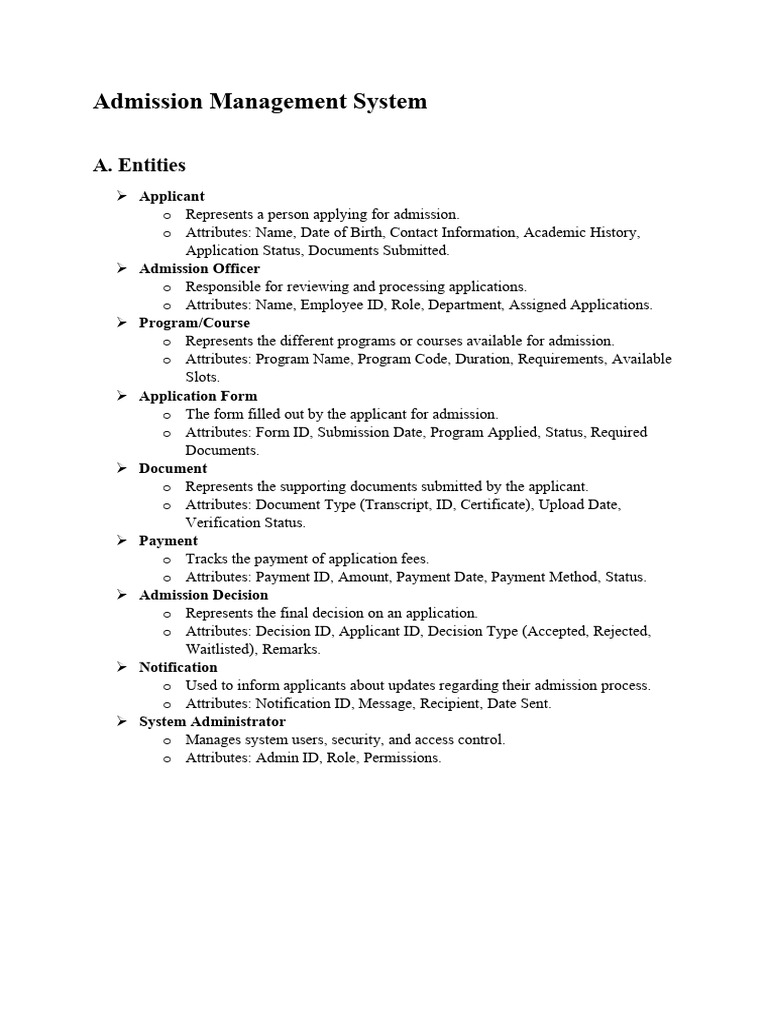 Admission Management System Update | PDF | Information Technology ...