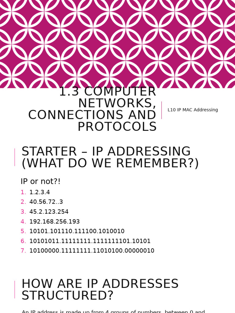IP and MAC Addressing Explained | PDF | Internet Protocols | Ip Address