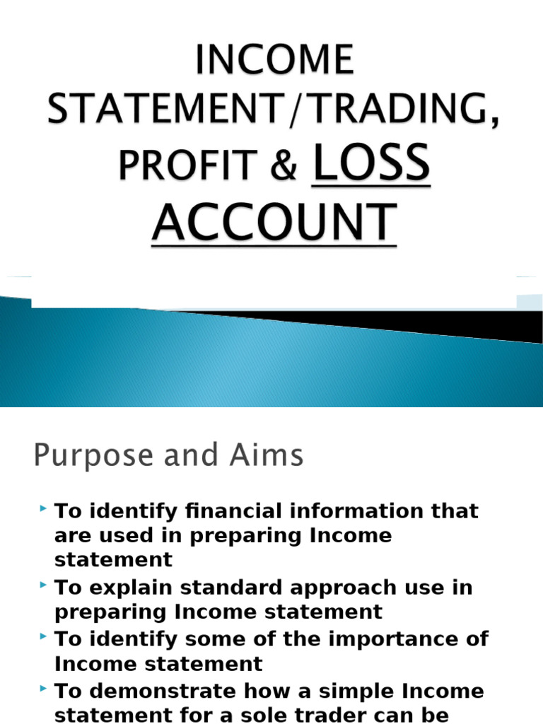 5 Trading Profit & Loss Account | PDF