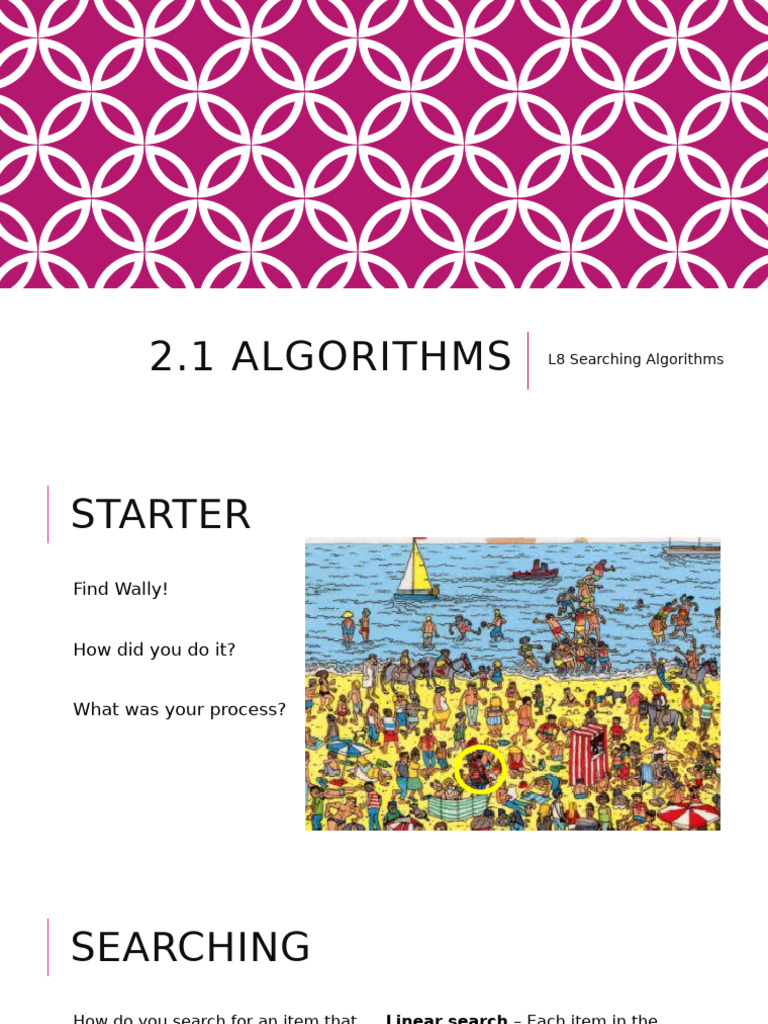Searching Algorithms: Linear & Binary | PDF | Arithmetic | Computer ...