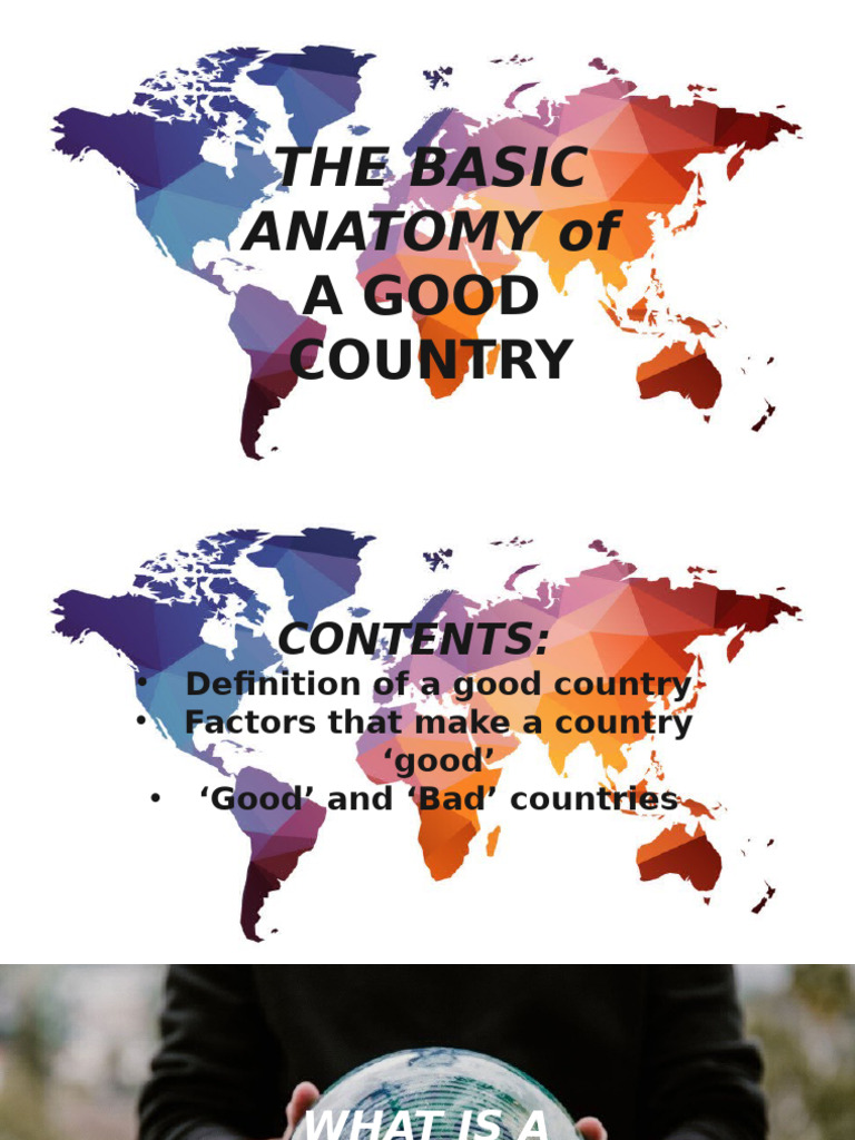 A Good Country - Group 2 | PDF | Developing Country | Quality Of Life