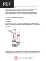 Tuning Fork Vibration Experiment Guide | PDF | Sound | Experiment