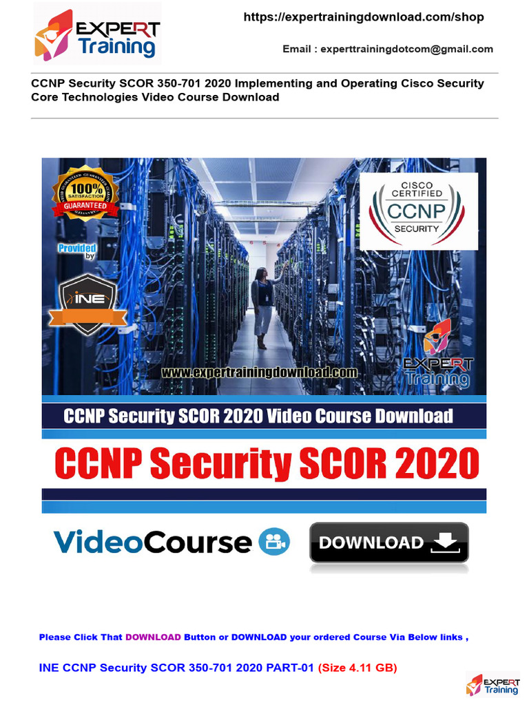 CCNP Security SCOR 350-701 2020 Implementing and Operating Cisco Security Core Technologies ...