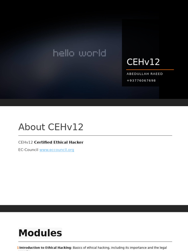 CEHv12 1 | PDF