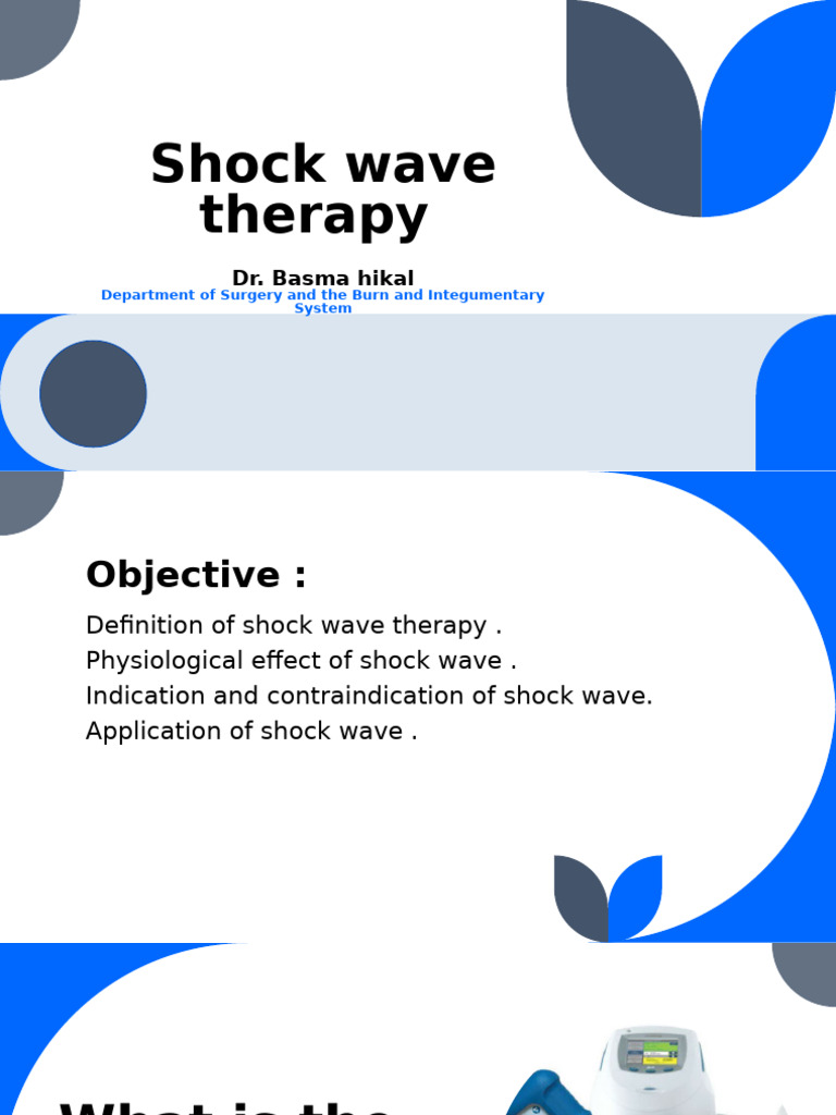 Overview of Shock Wave Therapy | PDF | Medical Specialties | Clinical ...