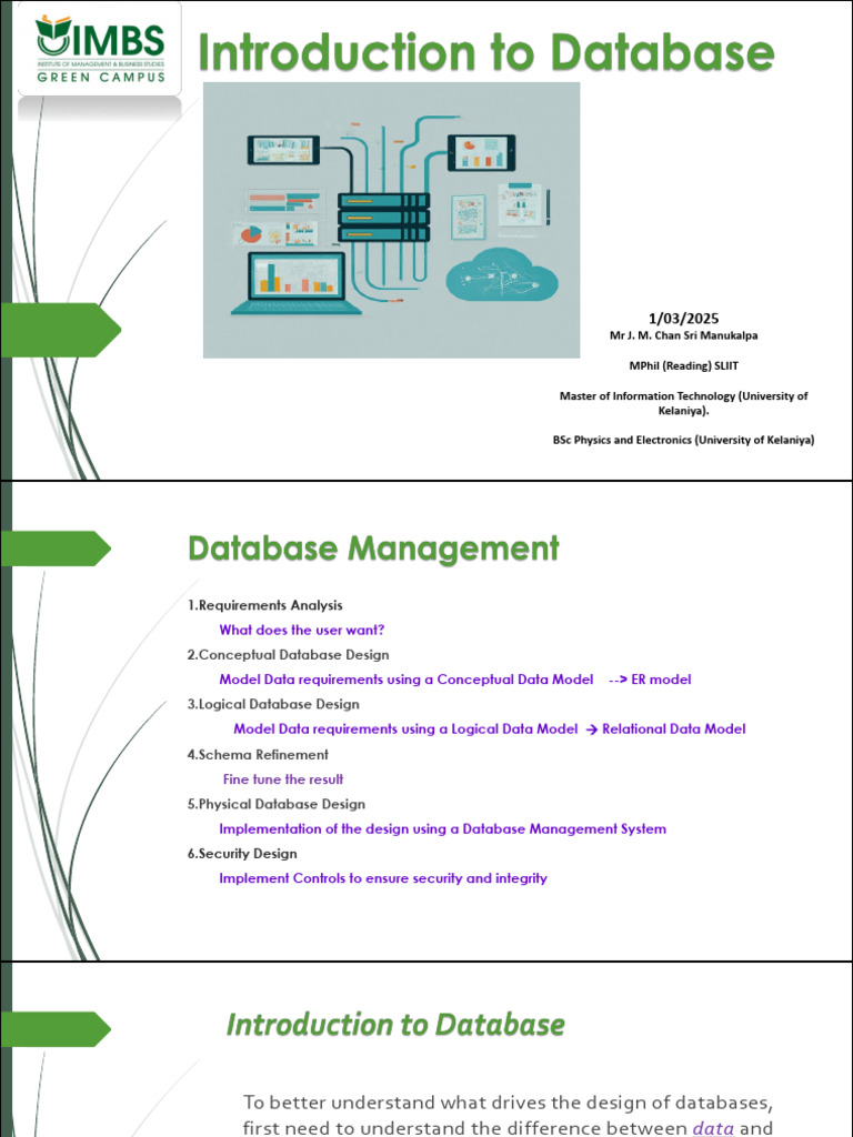 03) Introduction To Database Data Management Approches | PDF | Databases | Comma Separated Values