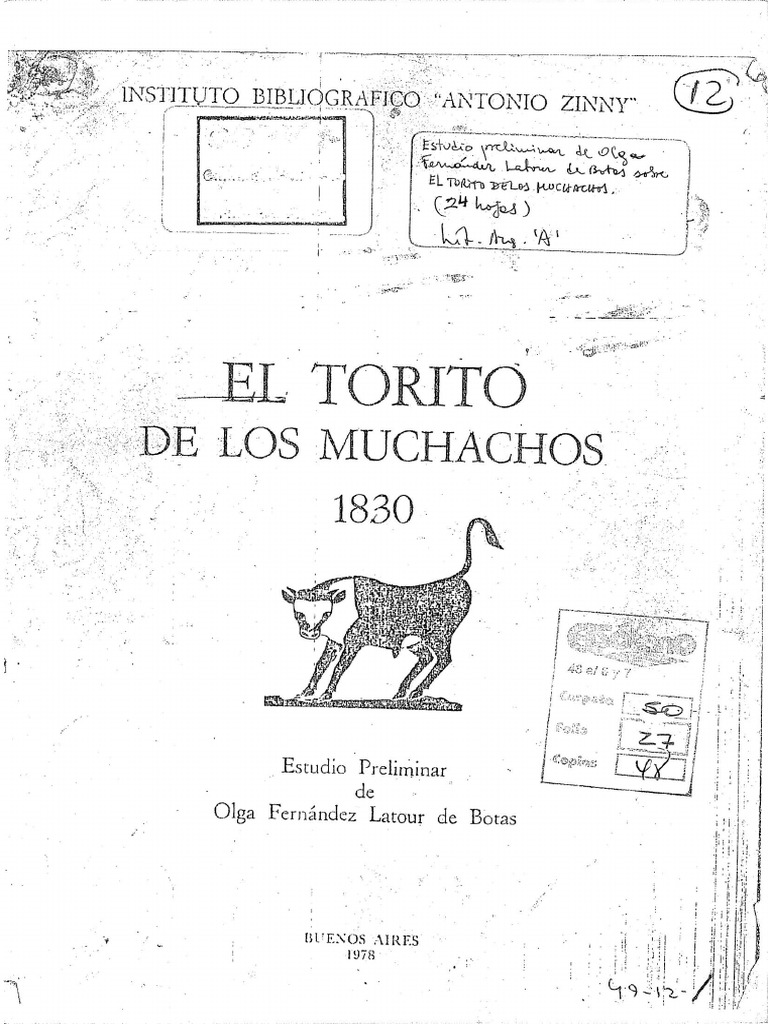 El Torito de Los Muchachos (Estudio Preliminar y Seis Primeros Números ...
