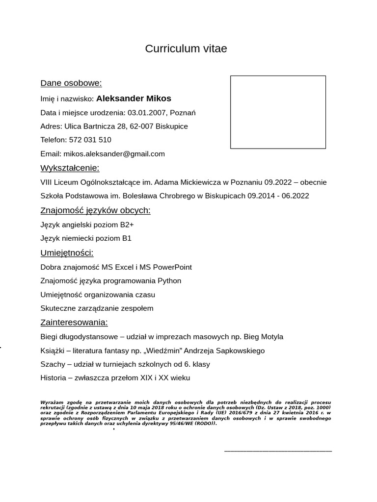 Curriculum Vitae | PDF