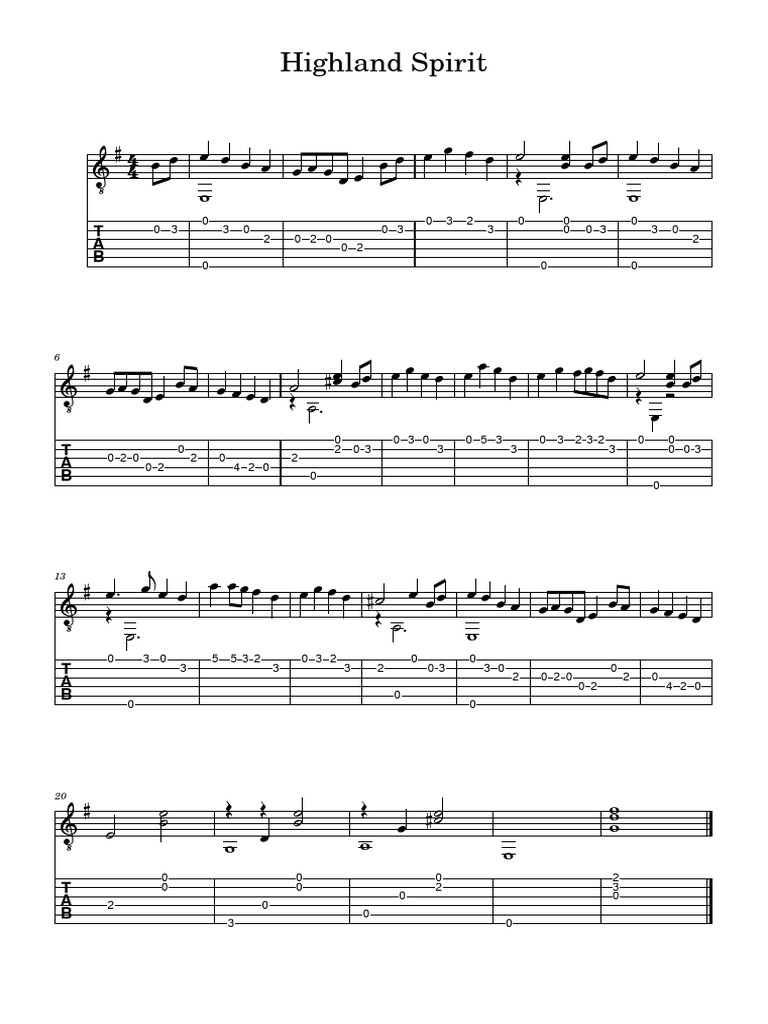 Highland_Spirit_TAB | PDF