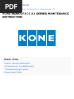 KONE Fault Codes | PDF | Elevator | Electric Motor