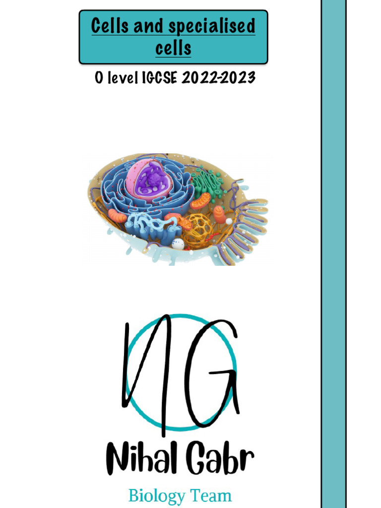 Cell Structure and Specialised Cells Guide | PDF | Cell (Biology ...