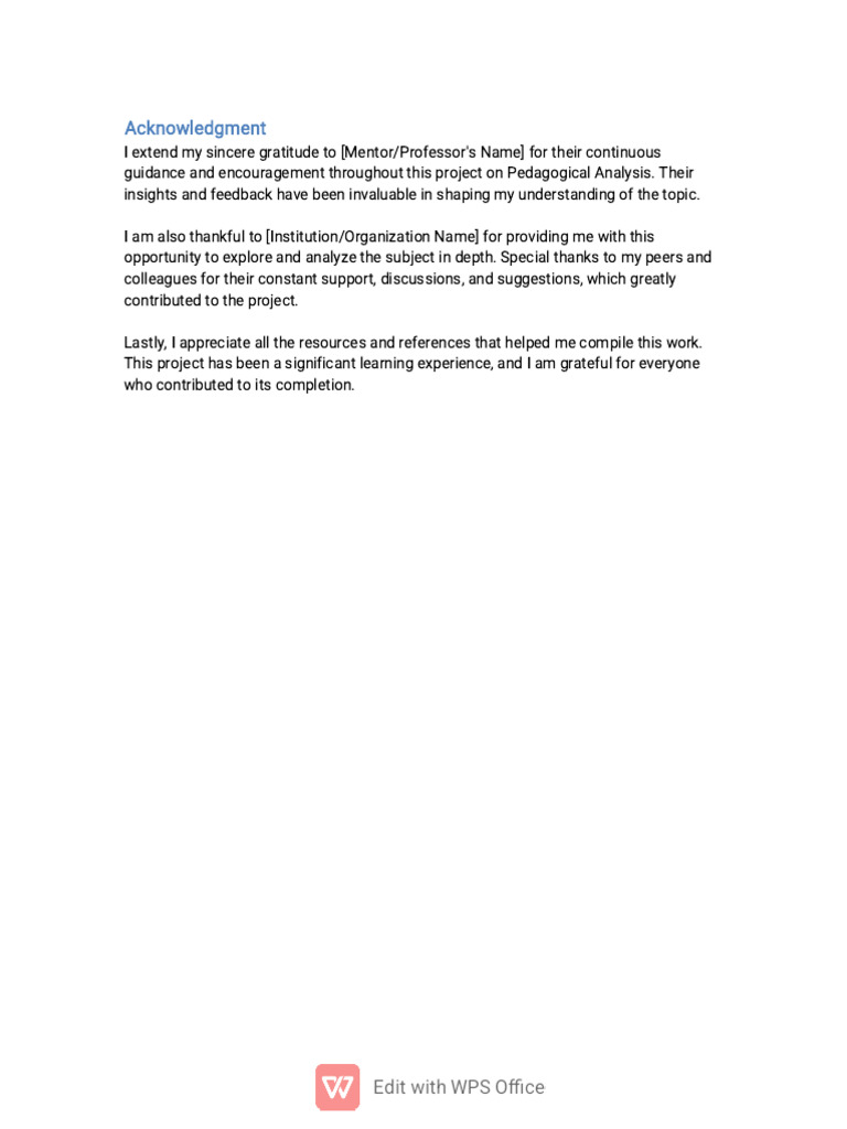 Pedagogical Analysis Project | PDF | Pedagogy | Learning