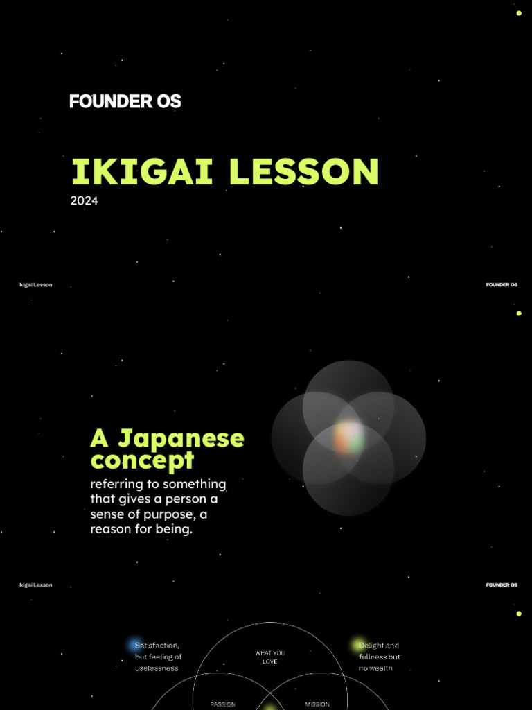 Ikigai Lesson (Make A Copy) | PDF