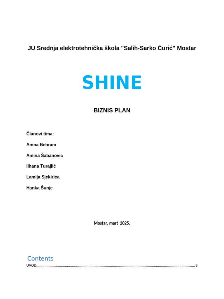 Kopija Datoteke Biznis Plan | PDF