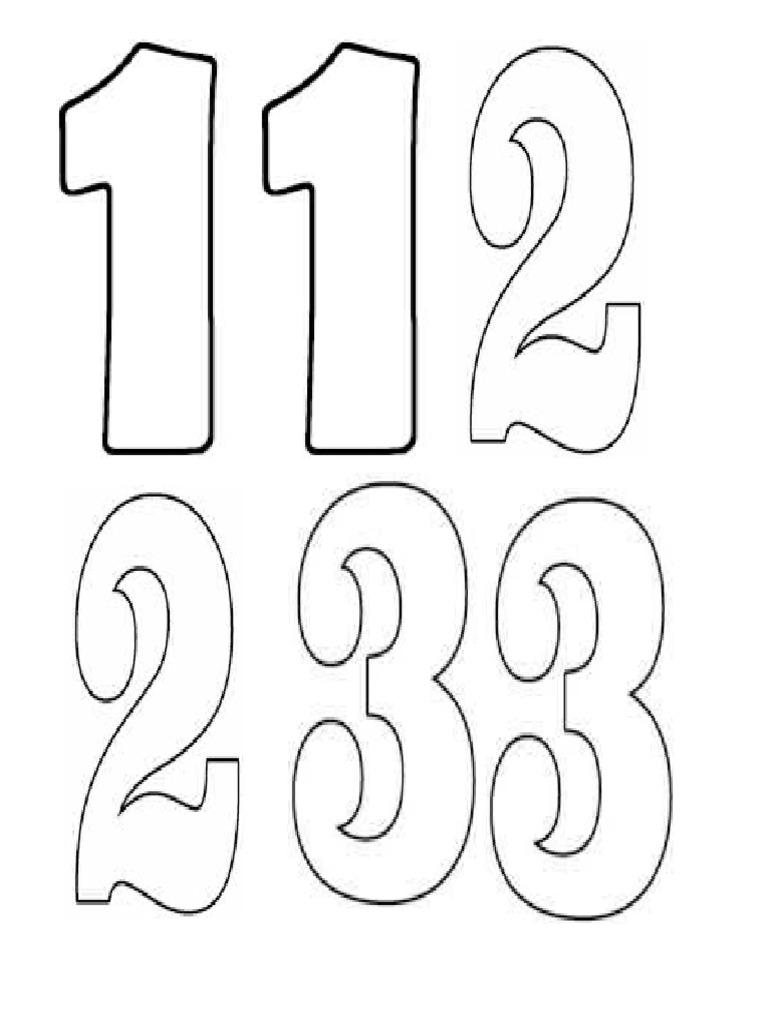 Números para Imprimir | PDF