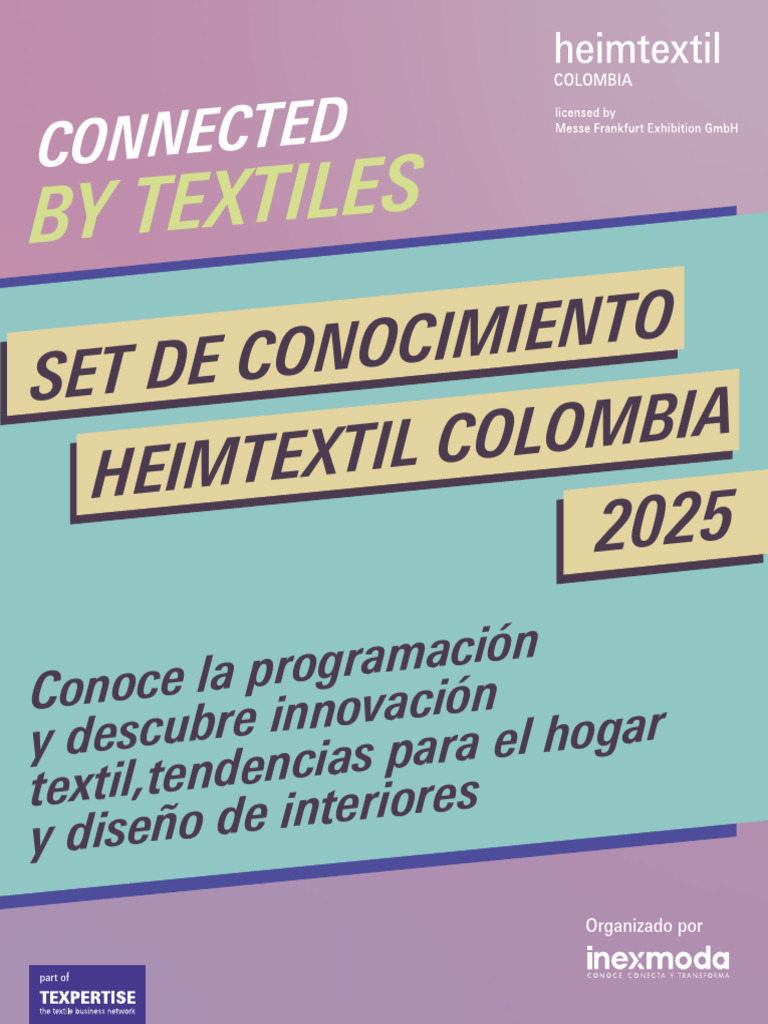 Programacion Set de Conocimiento Heimtextil Colombia 2025 | PDF