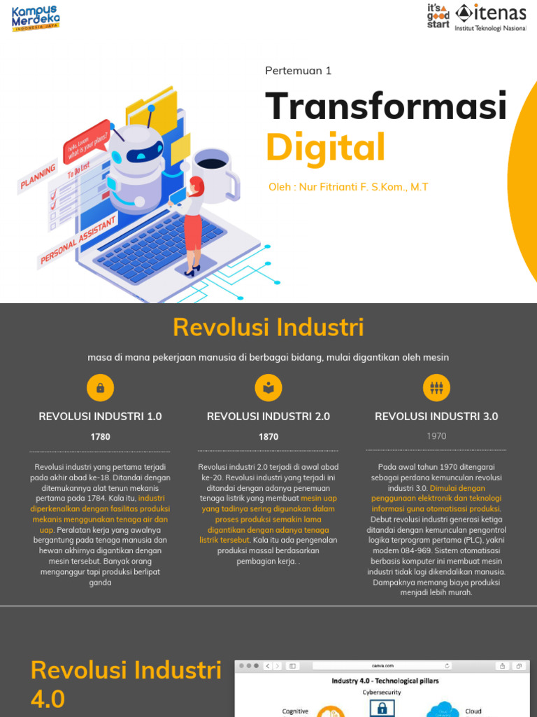 01 - Pengantar Transformasi Digital | PDF