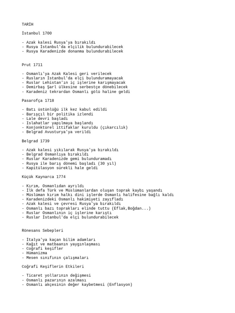 Tarih Müq Notlar | PDF