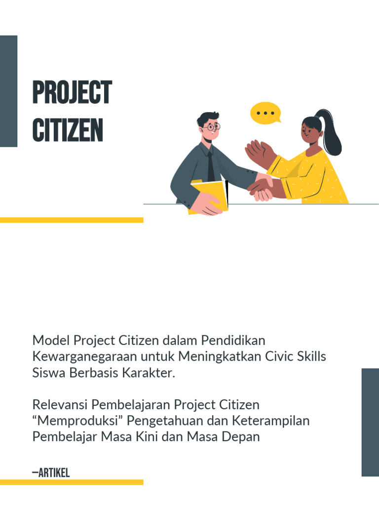 Model Project Citizen dalam Pendidikan | PDF