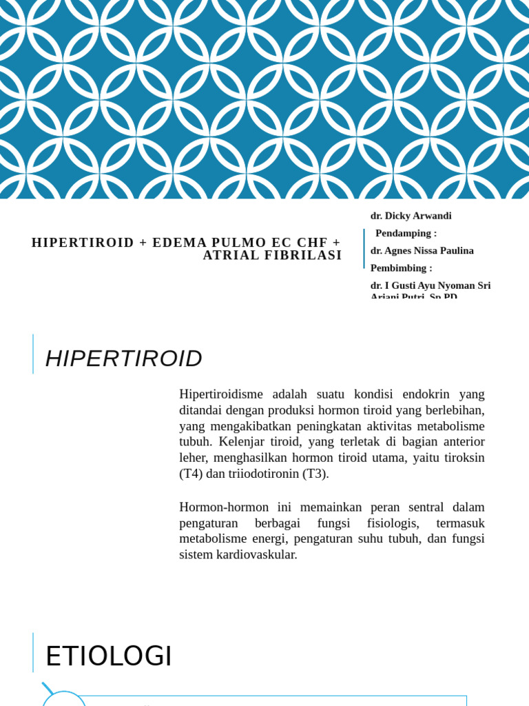 PPT_Laporan Kasus hipertiroid | PDF