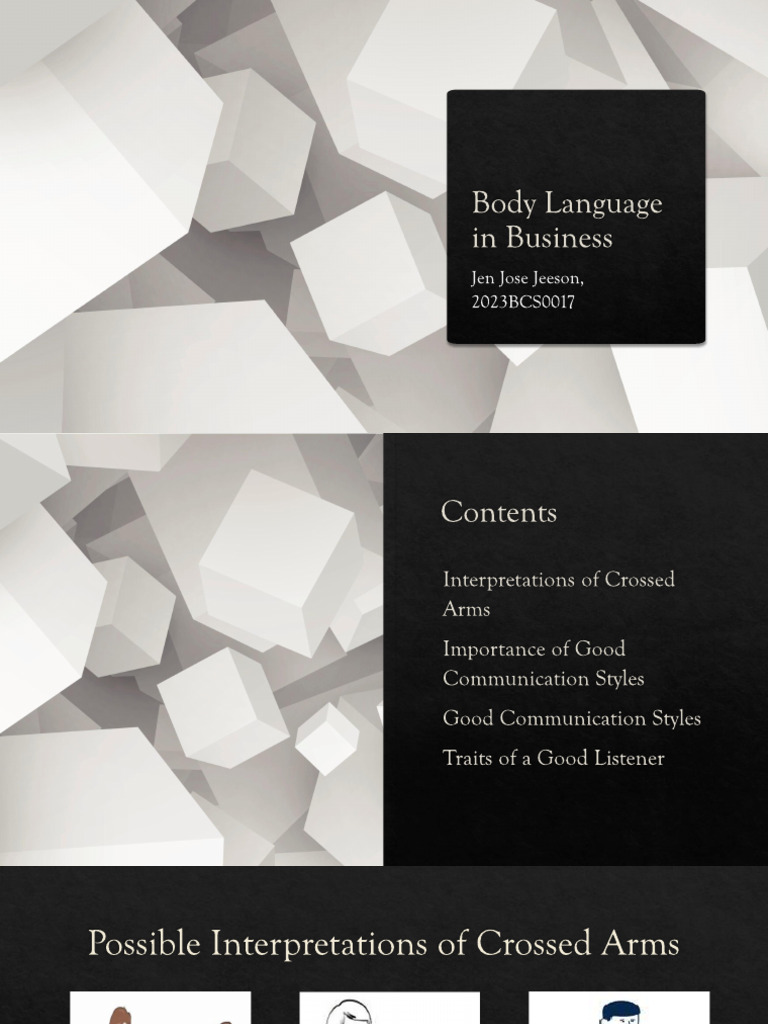 Body Language in Business | PDF | Body Language | Communication