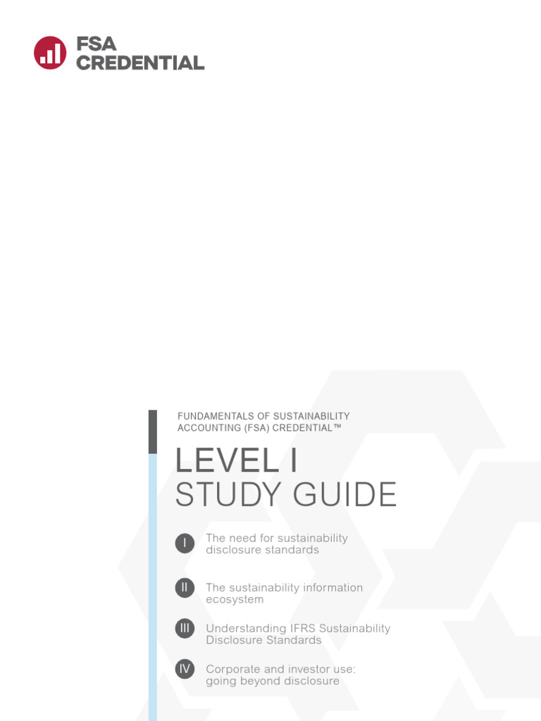 Fsa Credential Level I Study Guide 122023 | PDF | Sustainability ...