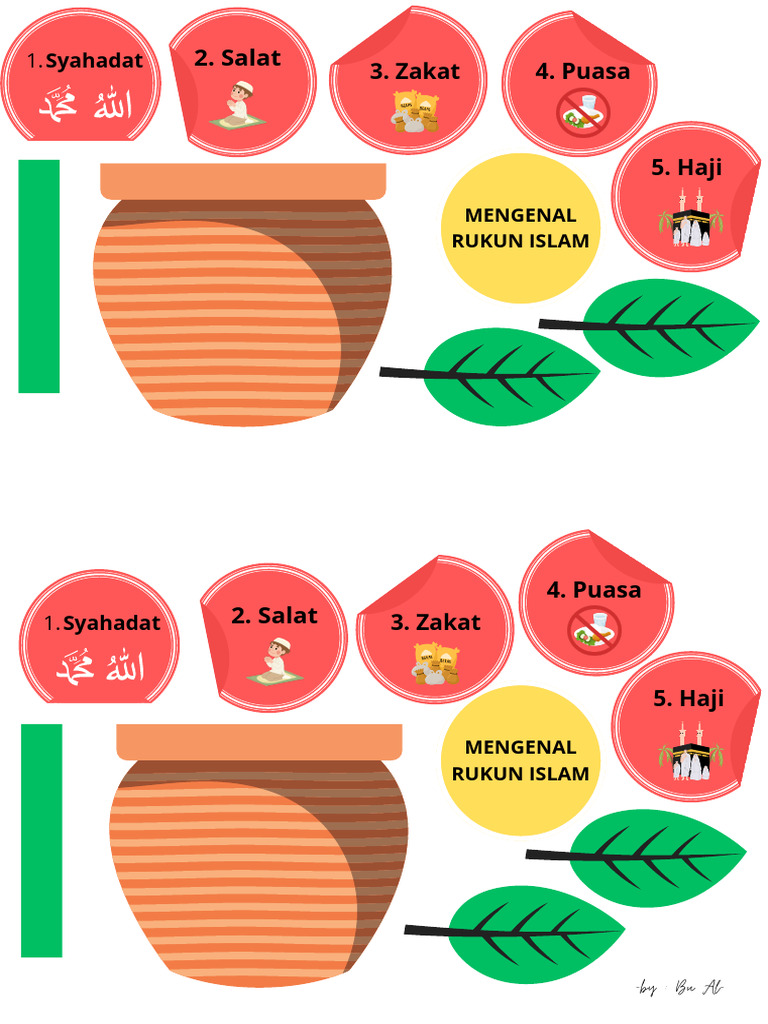 LKPD Bunga Rukun Islam (2) | PDF