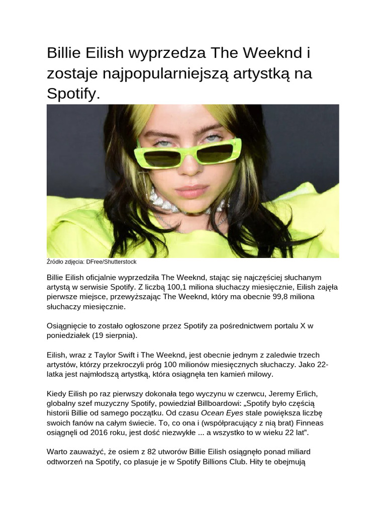 Billie Eilish | PDF