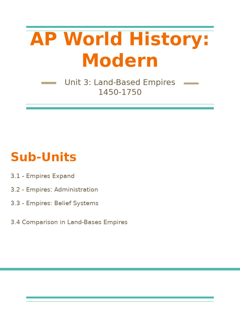 Unit 3 PPTabbreviated | PDF | Ottoman Empire | Martin Luther