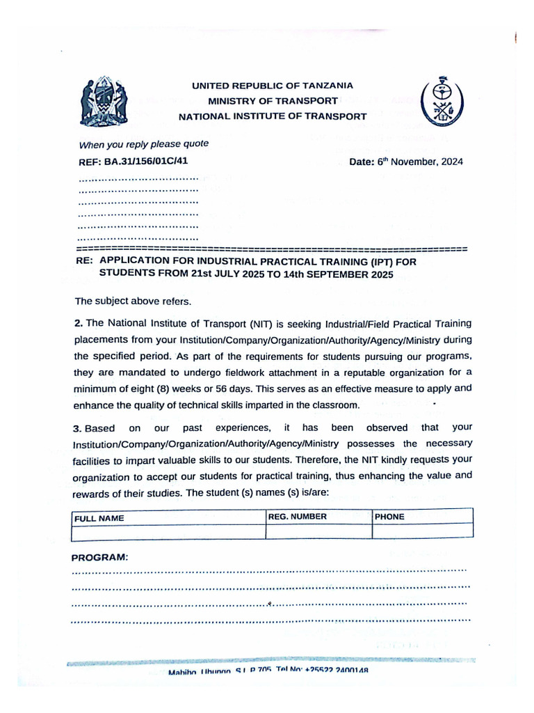 Field Letter | PDF