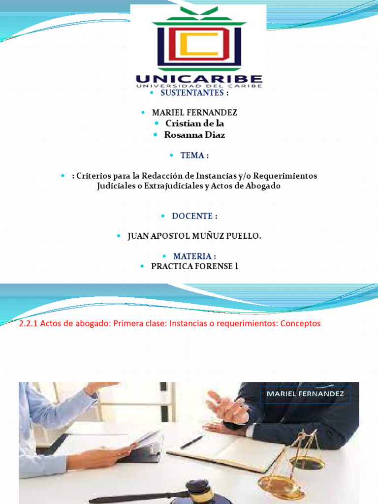 Unidad Ll. Criterios para La Redacción de Instancias. | PDF