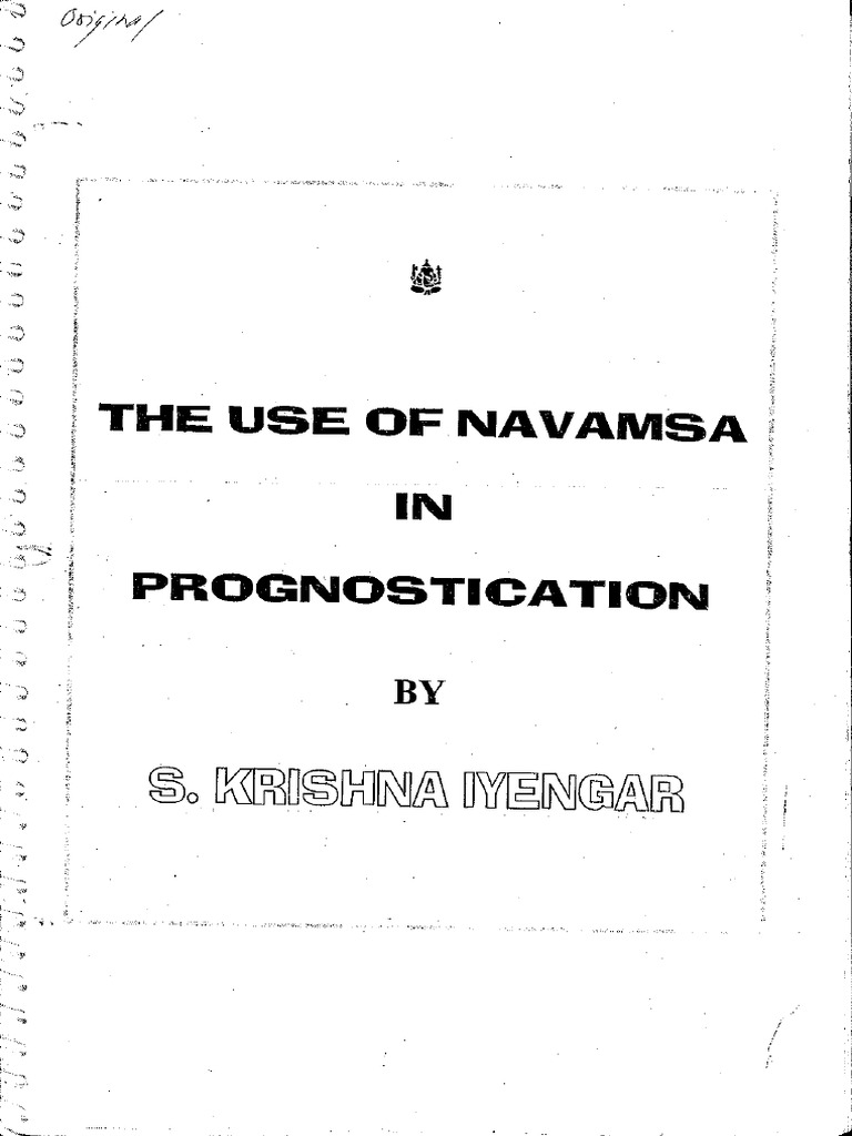 S Krishna Iyengar - Use of Navamsa in Prognostication | PDF