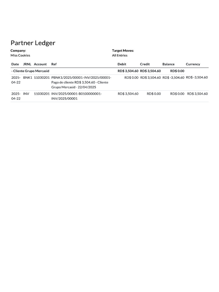 Partner Ledger | PDF
