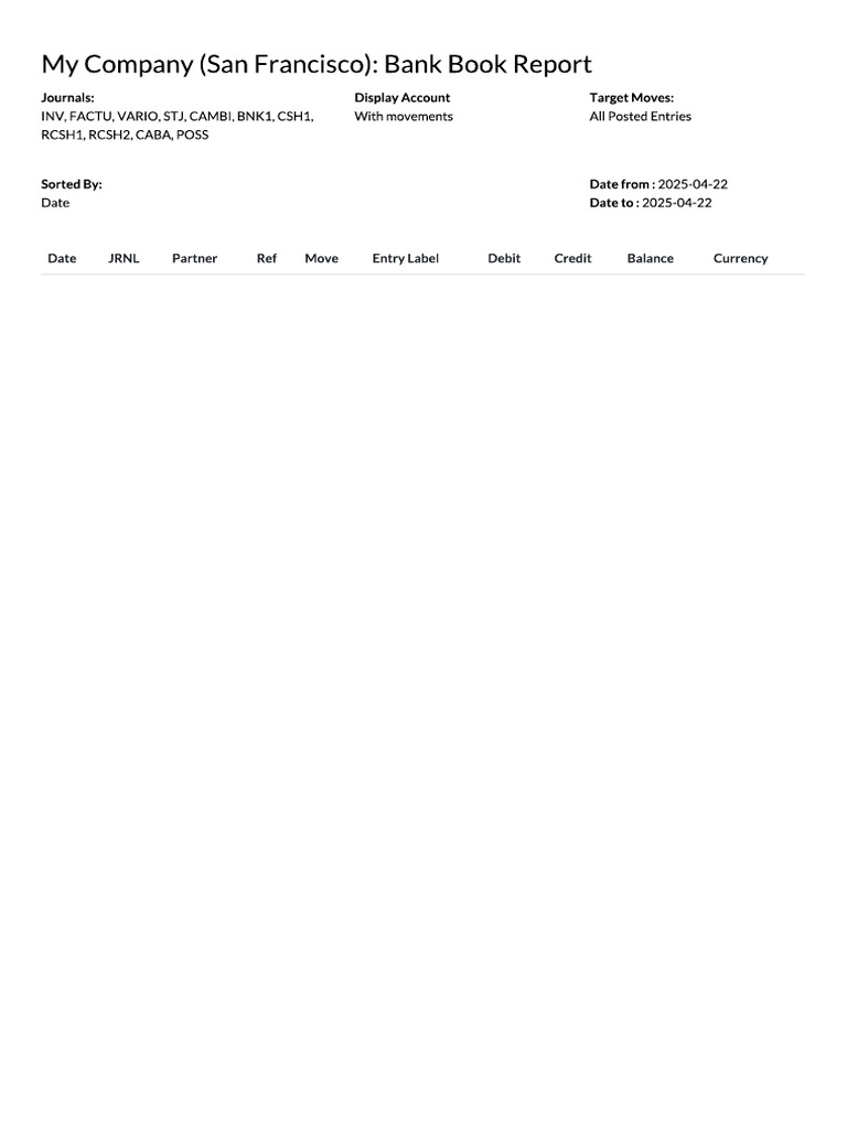 Bank Book Report | PDF