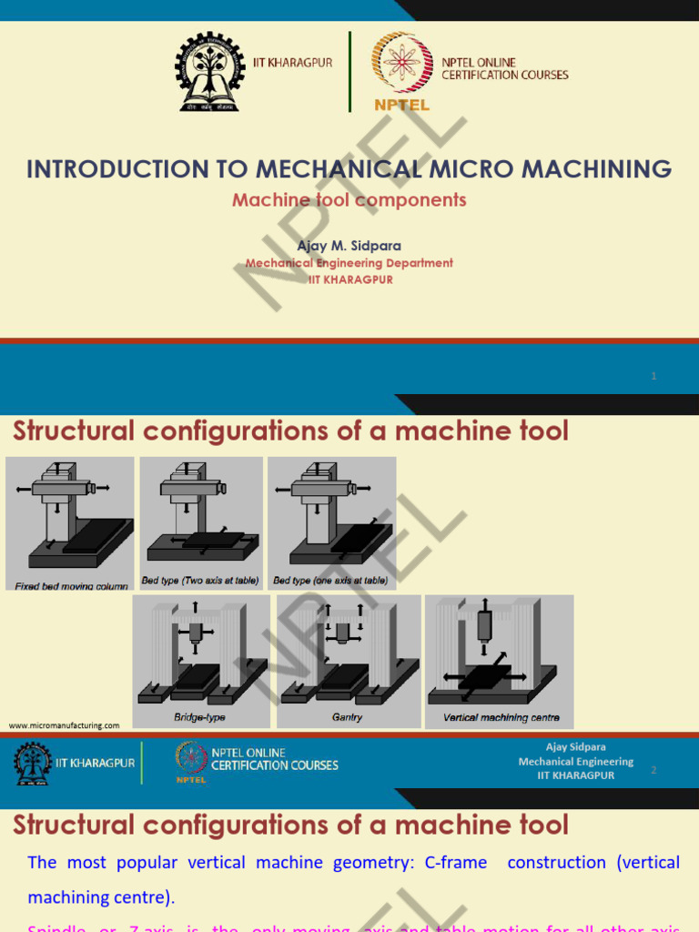 Mechanical Micro Machining Overview | PDF | Rotation | Machines