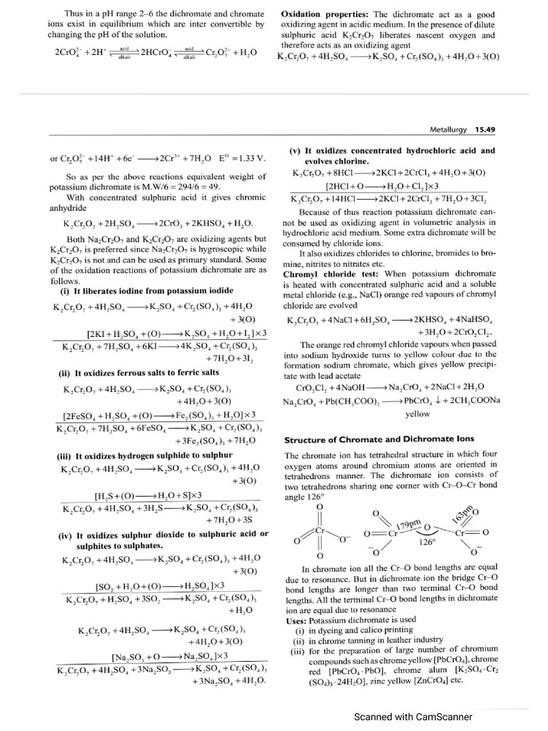 Kmno4 and k2 Cr2o7 | PDF