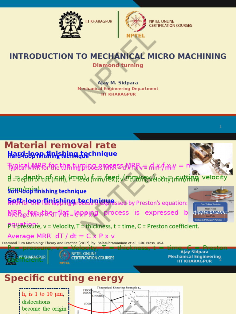 Micromachining Techniques by Ajay Sidpara | PDF | Machining ...