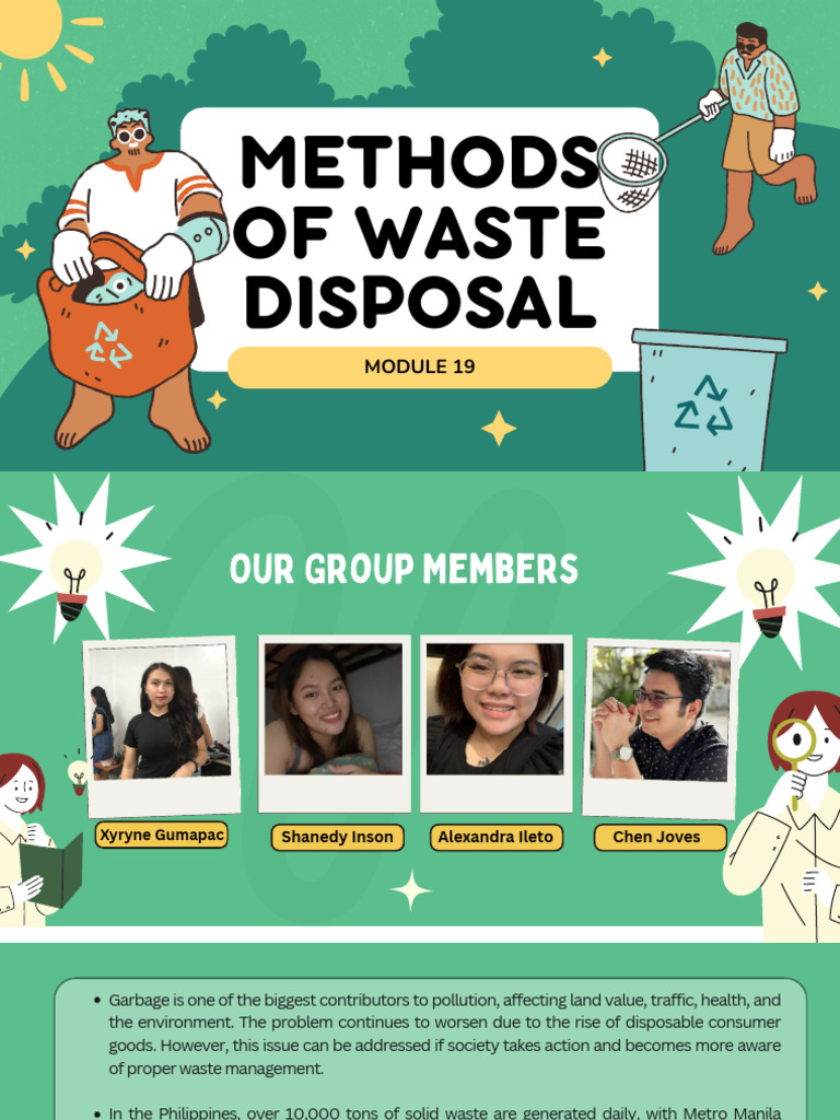Waste Disposal Methods in the Philippines | PDF | Waste Management | Waste