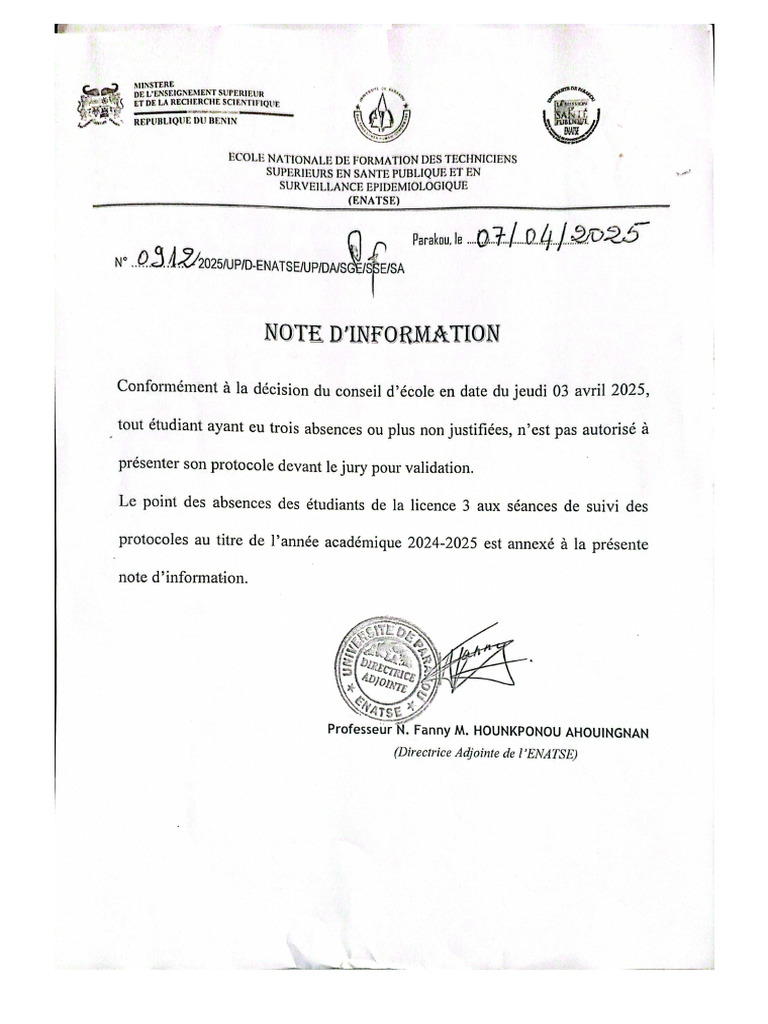 Note D'information | PDF