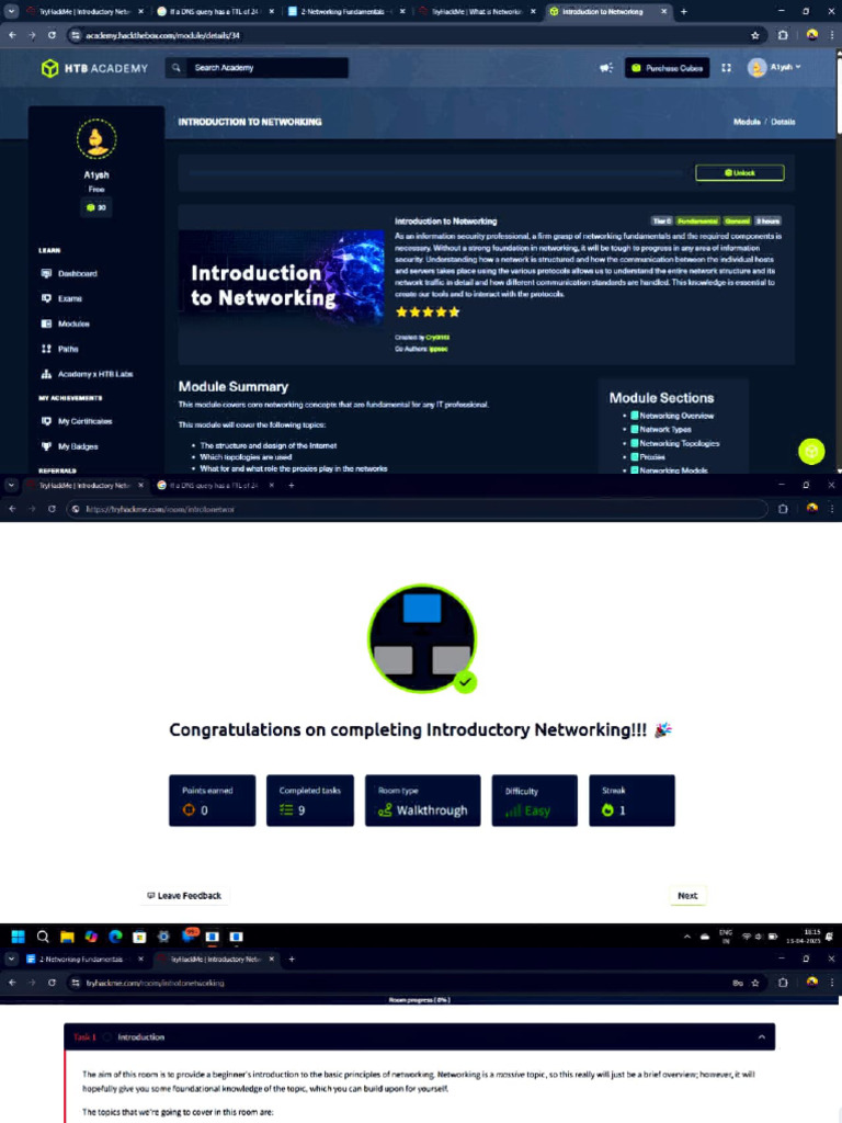 Network Fundamentals 13 Apr 2025 | PDF | Computer Network | Internet ...