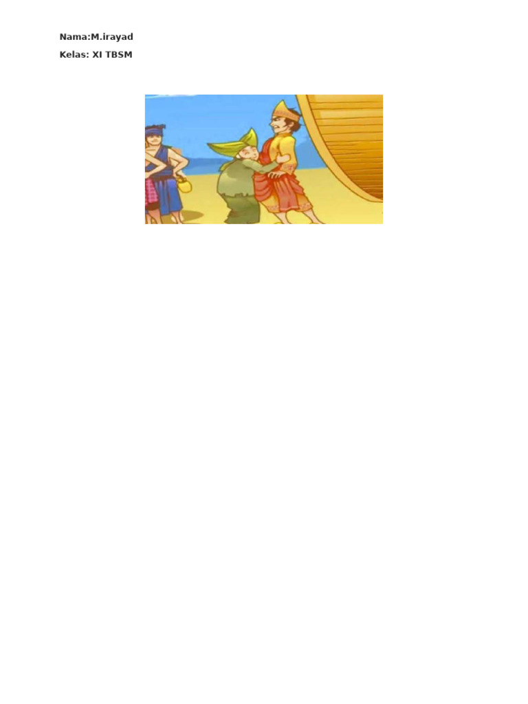 M.irsyad Teks Cerita Rakyat, Malin Kundangan | PDF