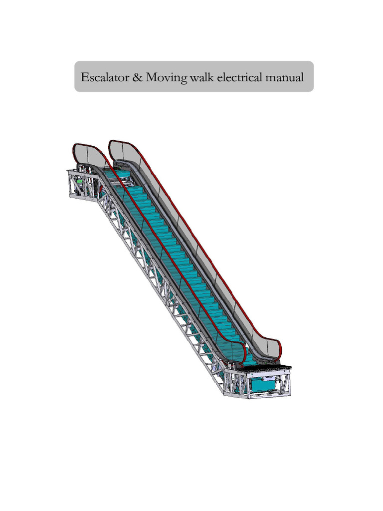 新版扶梯电气文件英文escalator Electric | PDF | Manufactured Goods | Equipment