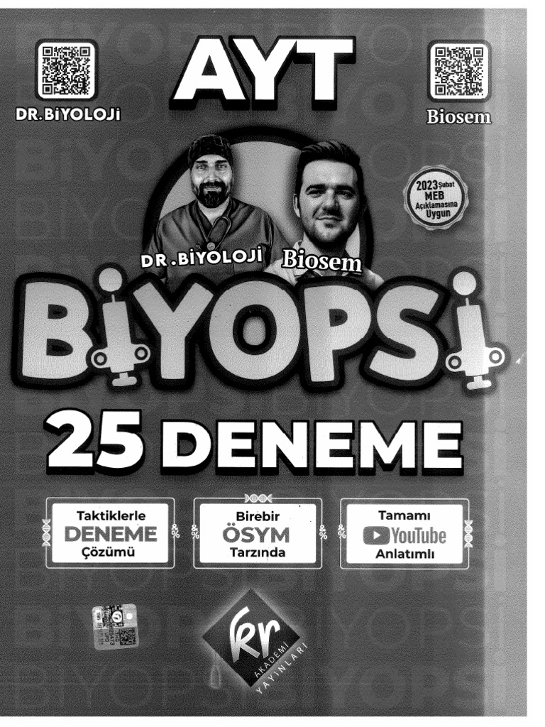 @PDF - Ykss AYT BİYOPSİ 25 DENEME | PDF