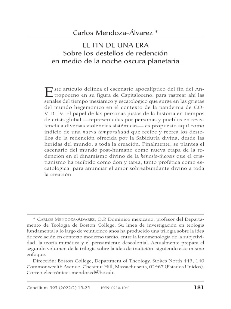 13-Caros Mendoza-El Fin de | PDF | México
