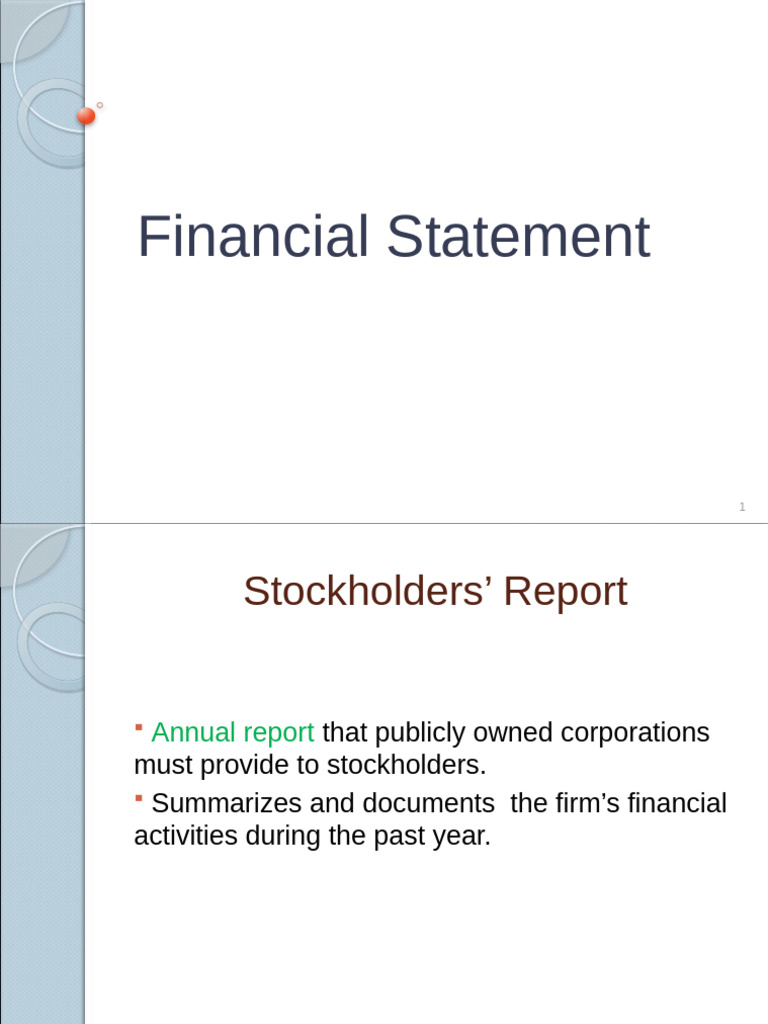 Understanding Financial Statements | PDF