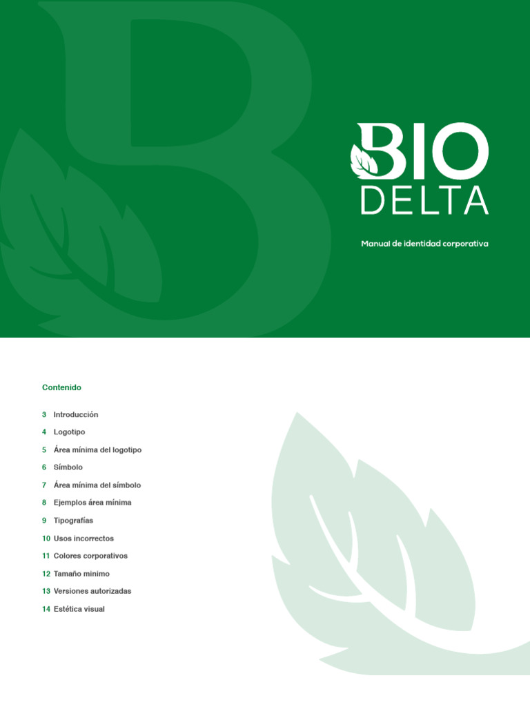 Biodelta Manual de Identidad de Marca 2020 V0 | PDF