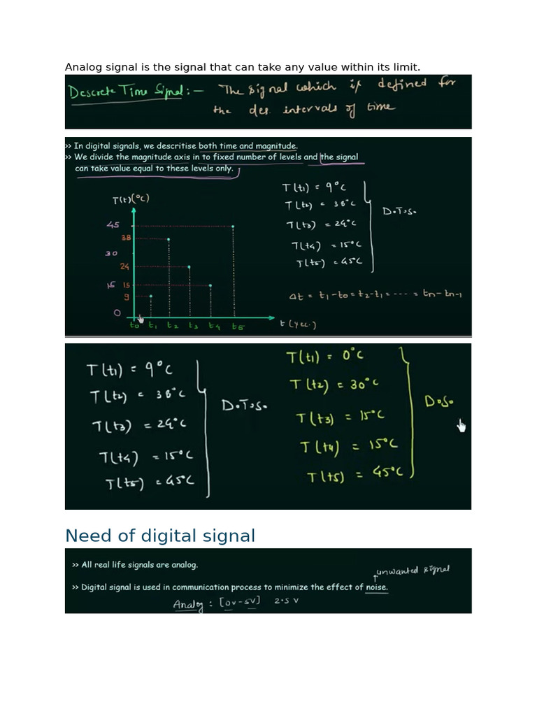Understanding Analog vs. Digital Signals | PDF