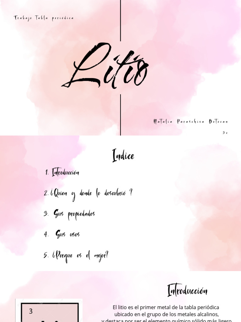 Presentación Litio Fyq | PDF