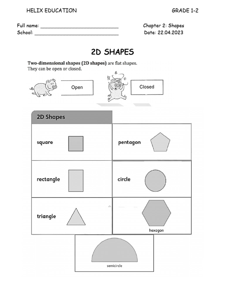 2D Shapes | PDF